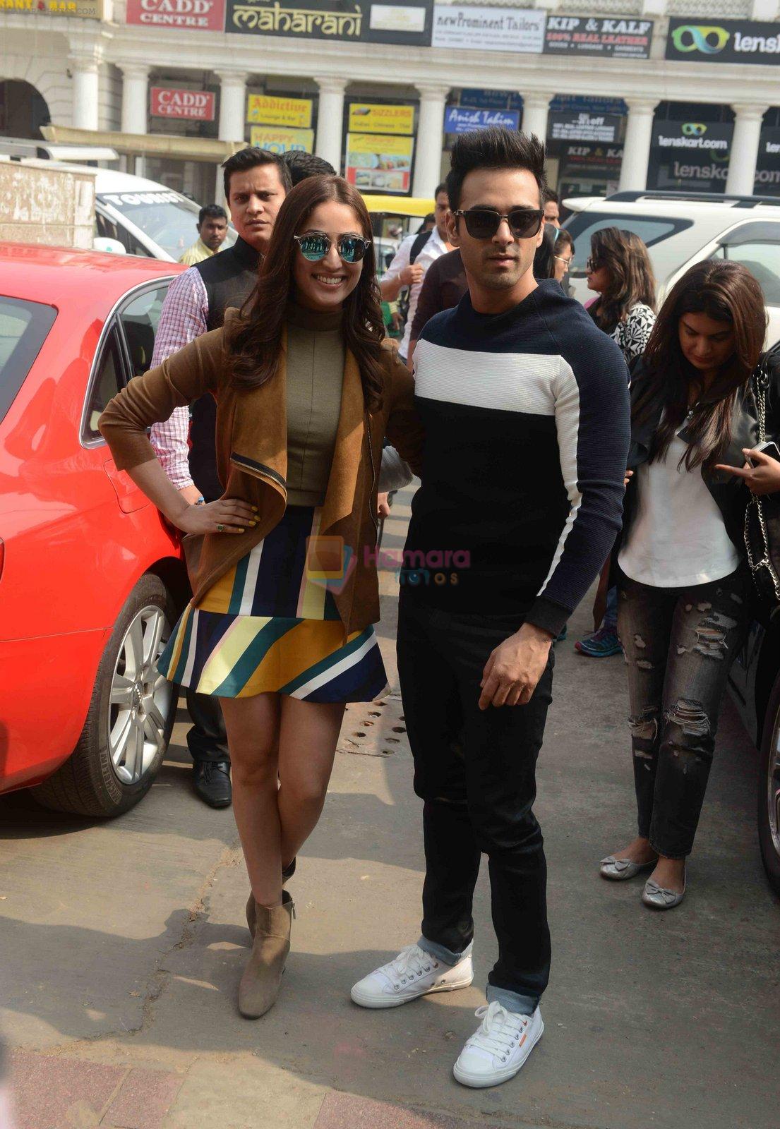 Yami Gautam, Pulkit Samrat promote Sanam Re in Delhi on 10th Feb 2016 / Yami Gautam - Bollywood ...